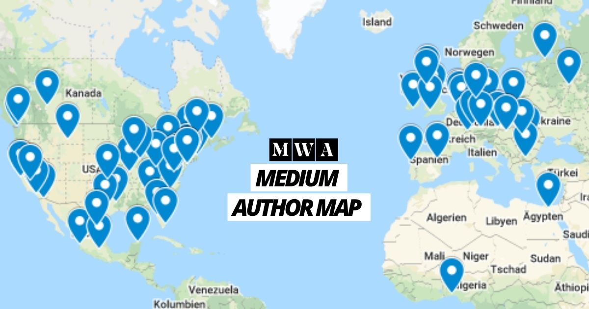 Medium Author Map - Medium Writing Academy